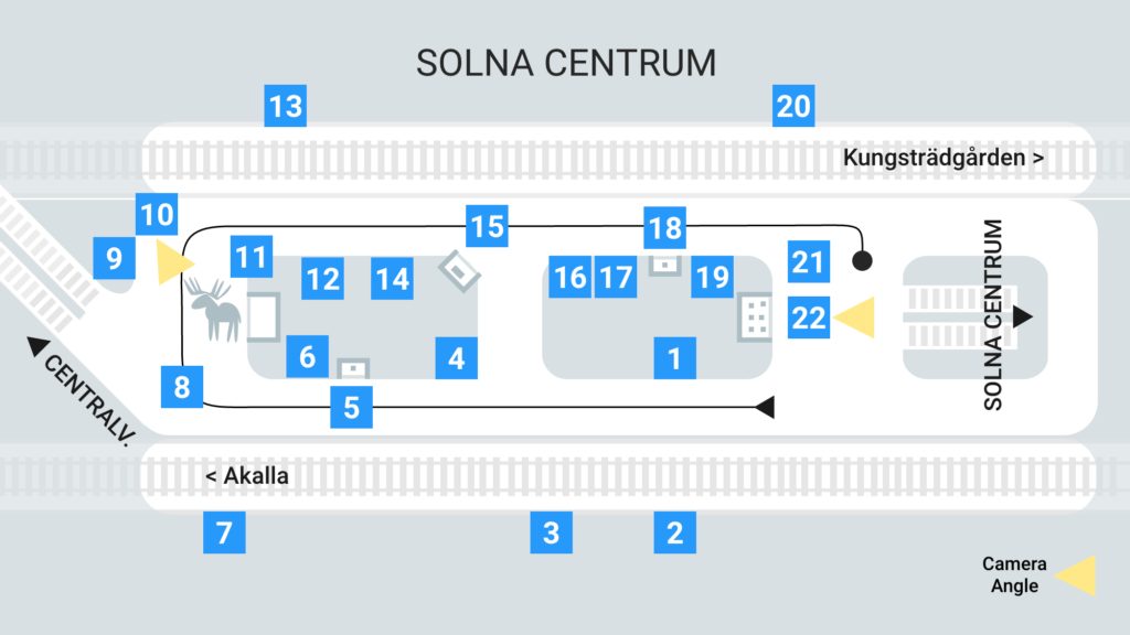 Historien om konsten på Solna Centrums tunnelbanestation